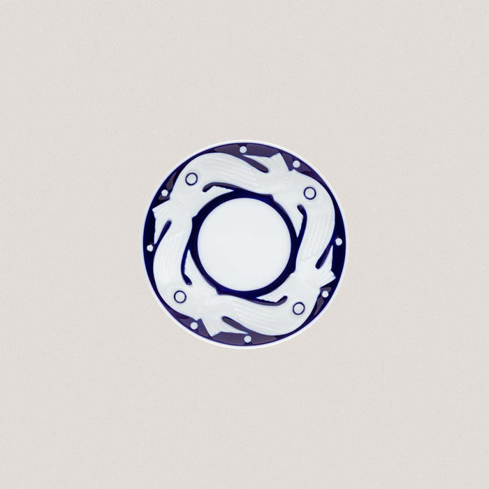 Plato de té o pan Peixes Azul